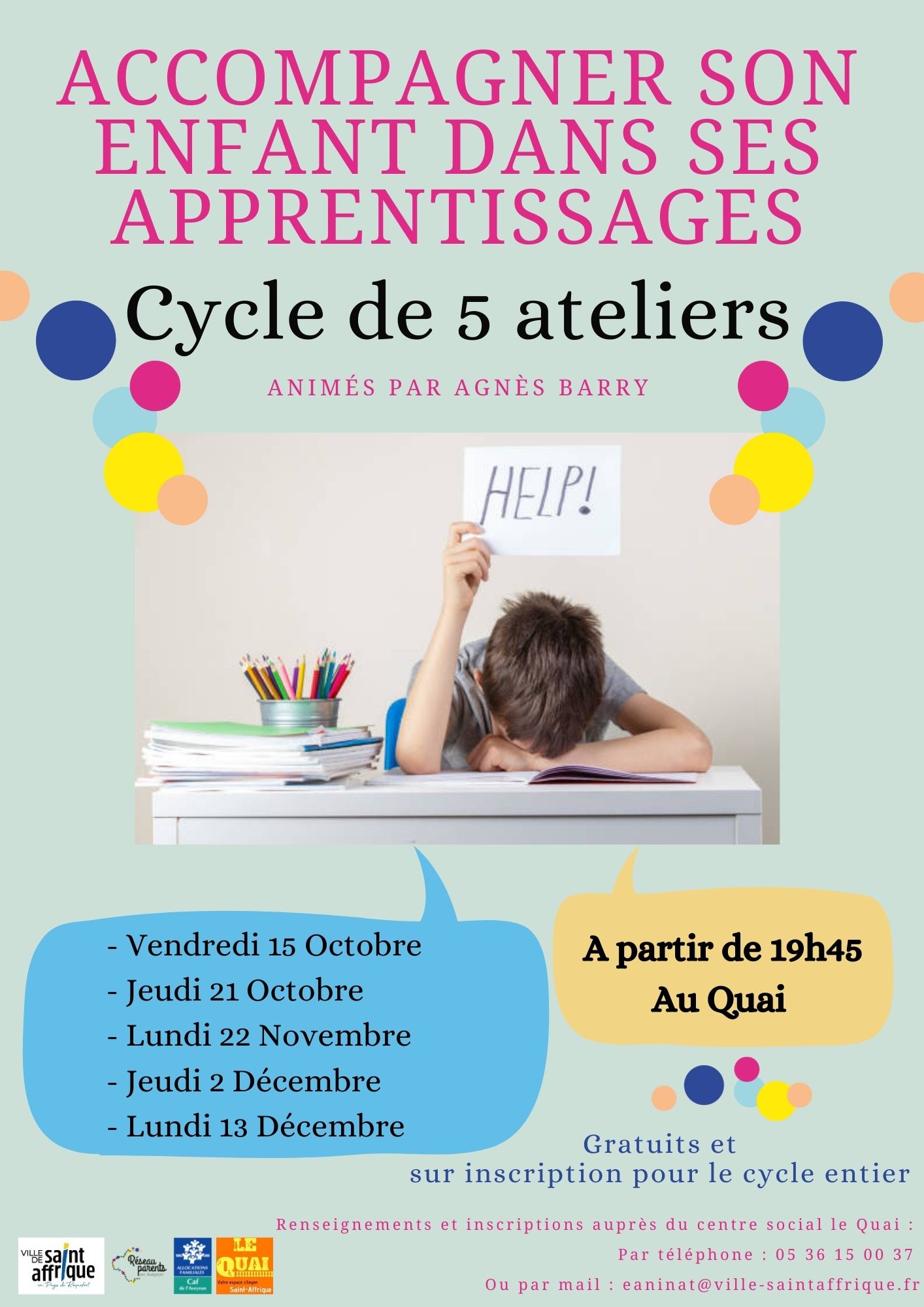 Cycle Dateliers Accompagner Son Enfant Dans Ses Apprentissages